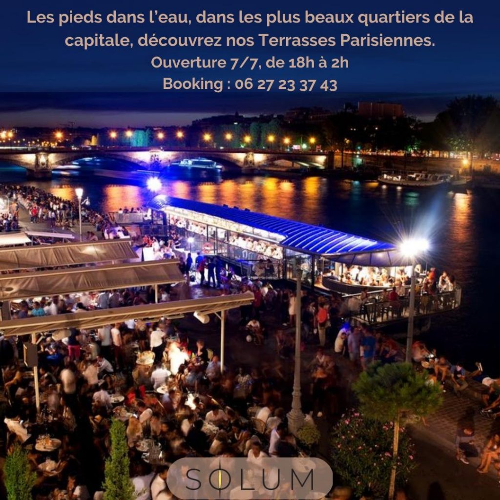 SOLUM PARIS // TERRASSE GEANTE & CLUB QUAIS DE SEINE PONT ALEXANDRE III ...